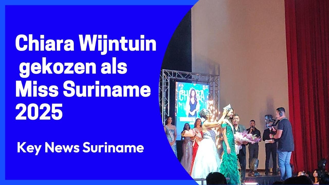 Jury kiest voor Chiara Wijntuin als Miss Suriname 2025; crowd favourite ...