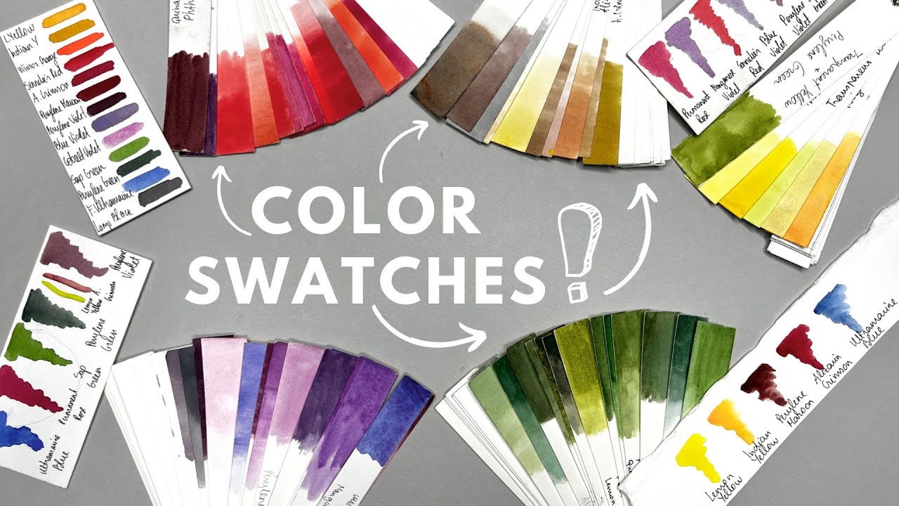 How to make Color Swatches - YouTube