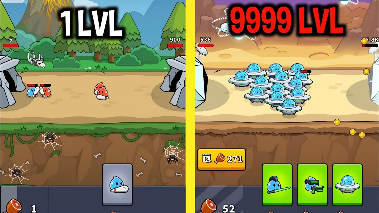 MAX LEVEL in Slime Warriors: Age Of Battle Game - YouTube