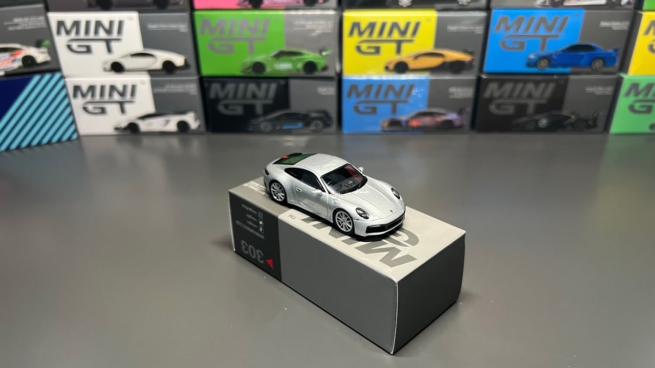 Unbox: Mini GT - Porsche 911 Carrera 4S (GT Silver) #minigt #diecast # ...