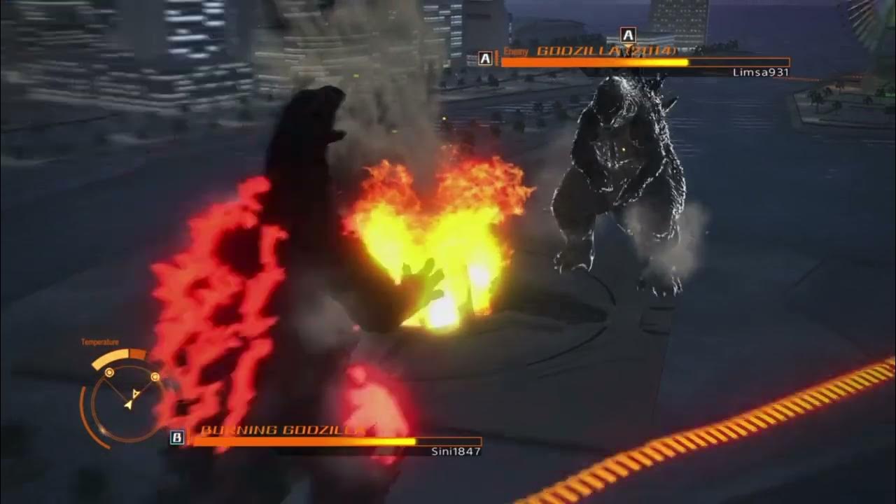 GODZILLA PS4 : Burning Godzilla vs Godzilla 2014 - YouTube
