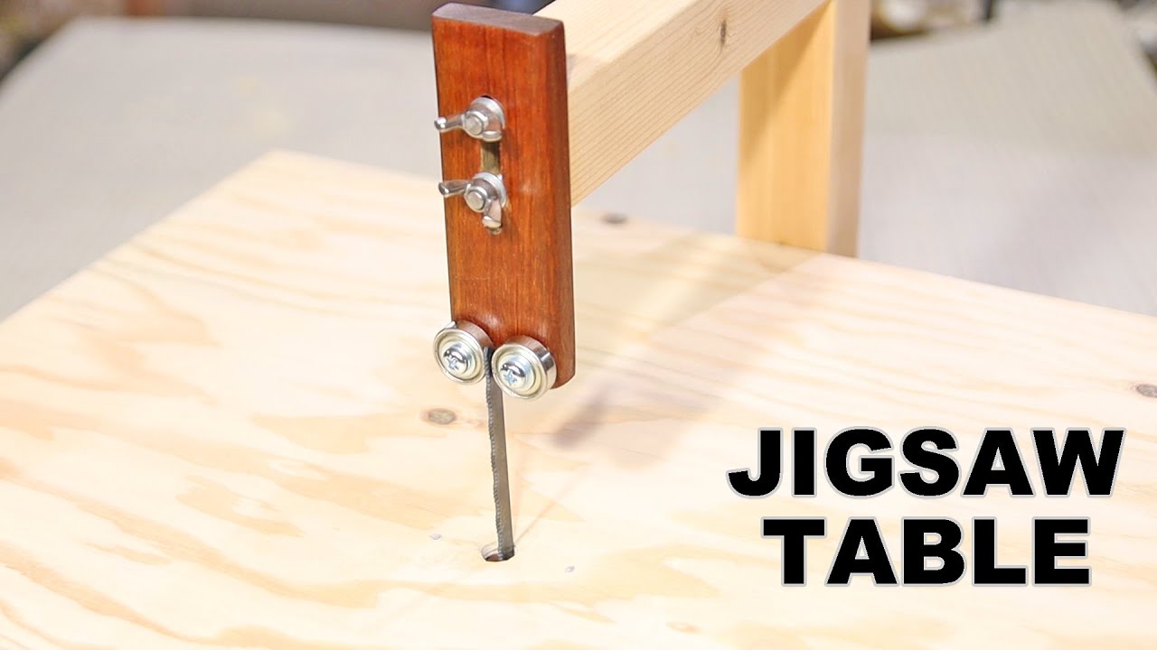 How to make a jigsaw table [woodworking] - YouTube