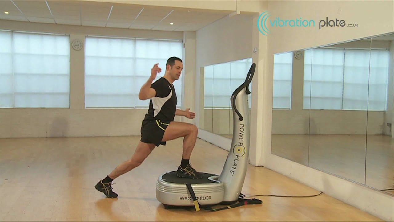 Power Plate Plyometric Lunges - YouTube