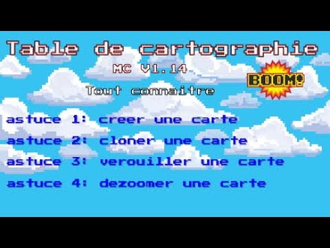 Minecraft V1.14 Table de cartographie Tuto - YouTube