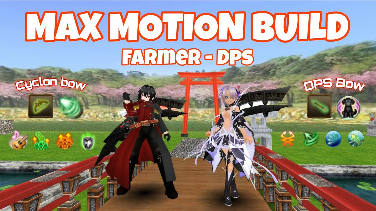 Toram Online - MAX MOTION BOW BUILD Farmer & DPS Toram Online - YouTube