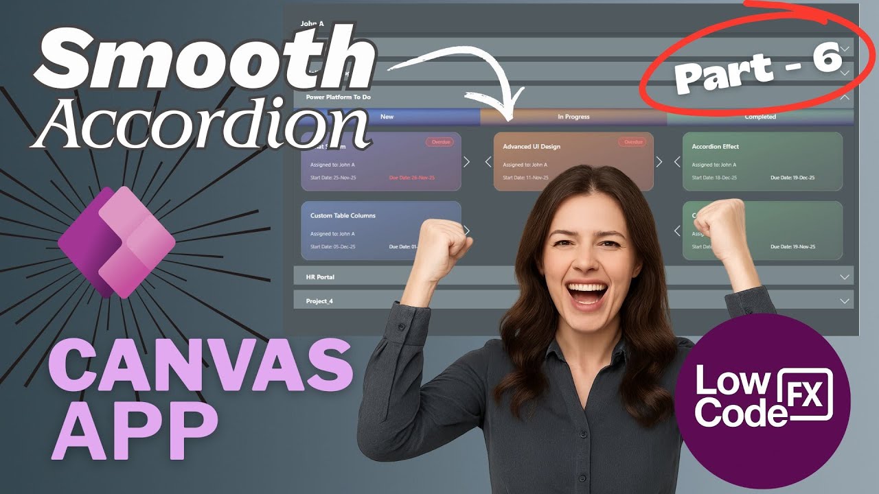 This Smooth Accordion Animation in Power Apps Looks Insane 🤯 | Part 6 ...
