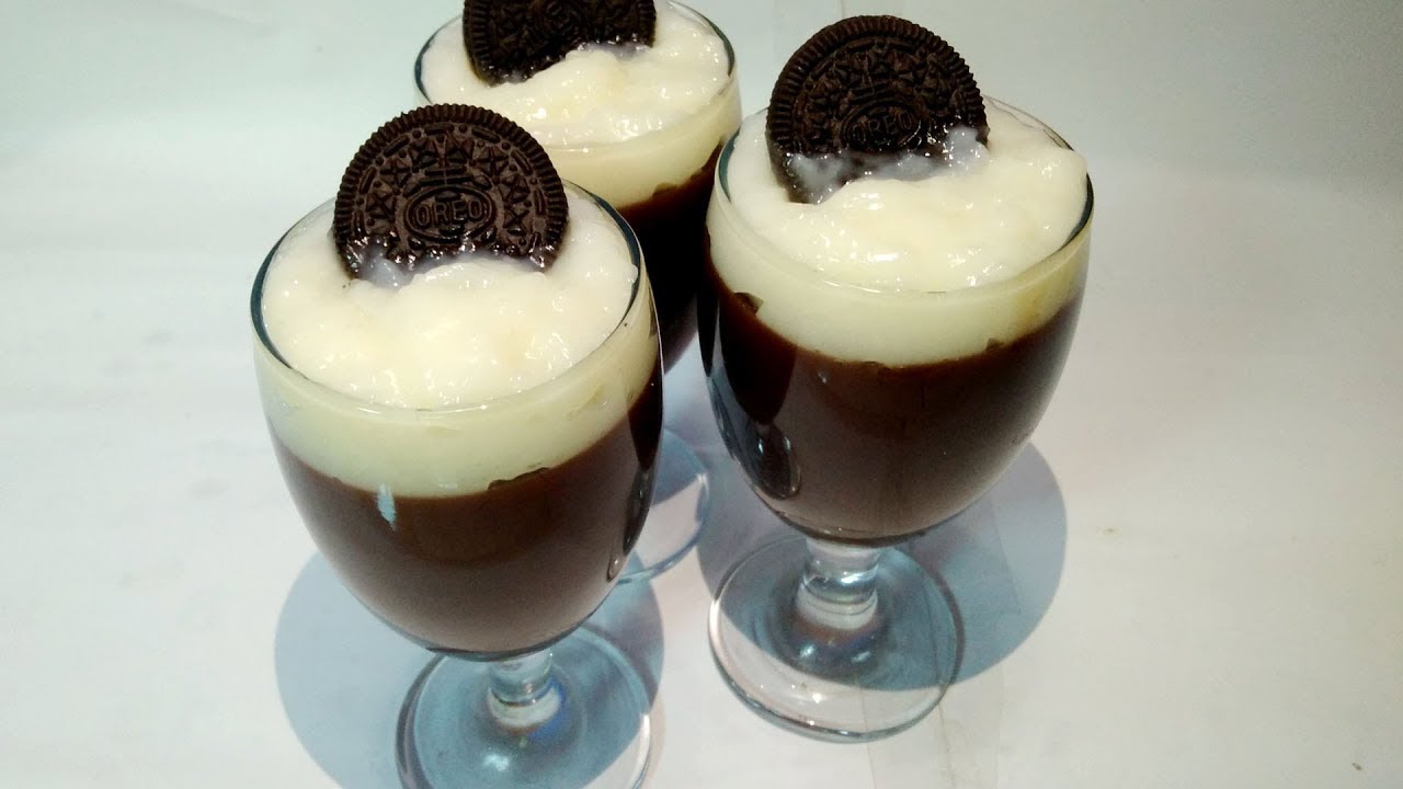 Resep Puding Coklat Saus Fla - YouTube