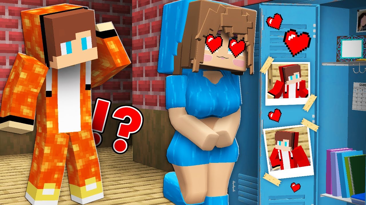WATER Girl is in LOVE with LAVA JJ ?! ELEMENTAL GIRL in Minecraft ...