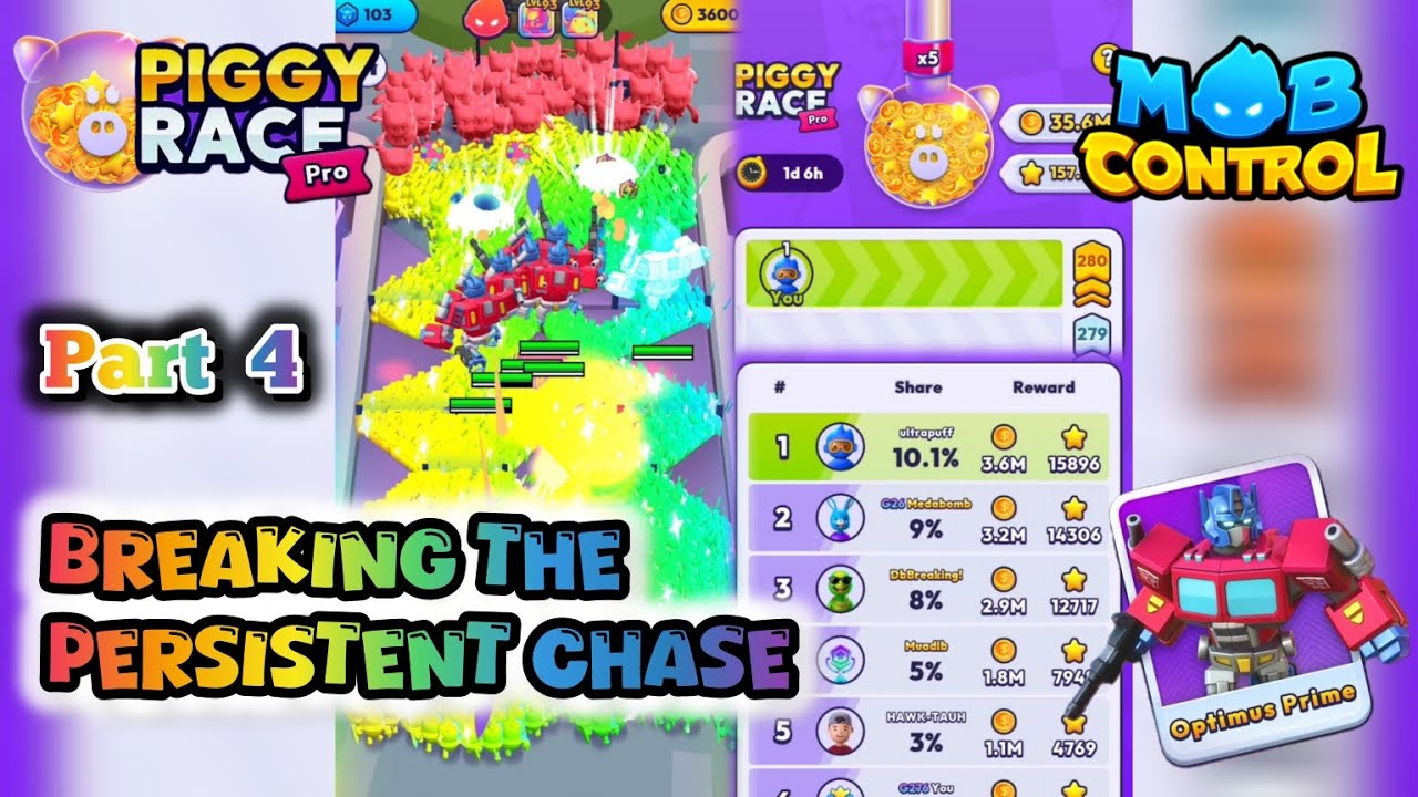 [Part 4] PRO PIGGY RACE 🐷 August 3rd week Event | Breaking the ...