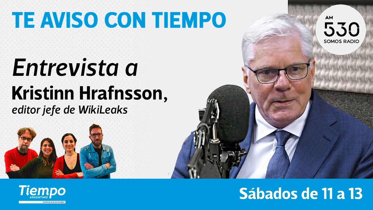 Entrevista a Kristinn Hrafnsson, editor jefe de WikiLeaks en Te Aviso ...