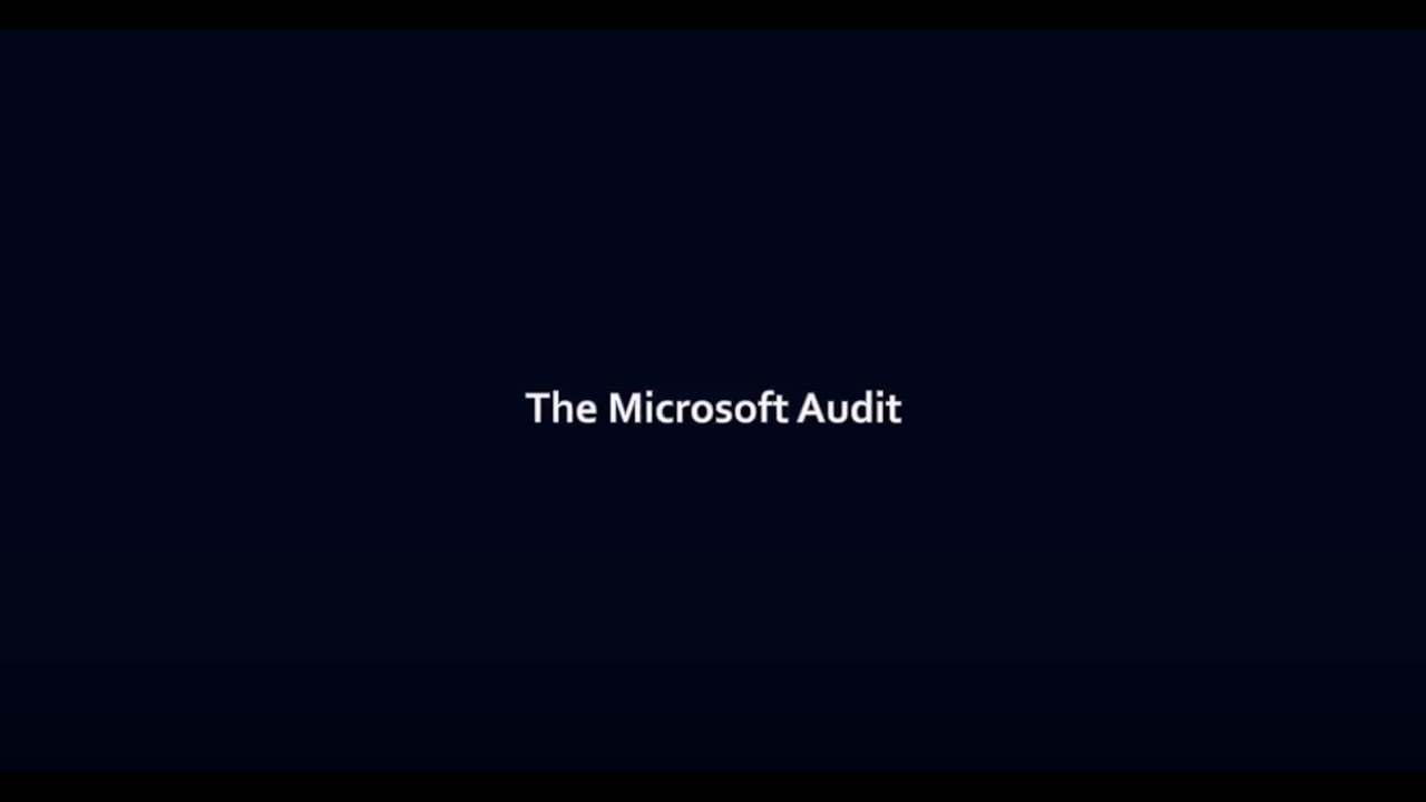 The Microsoft Audit - YouTube