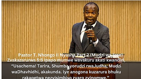 Pastor T. Nhongo Sermons - YouTube