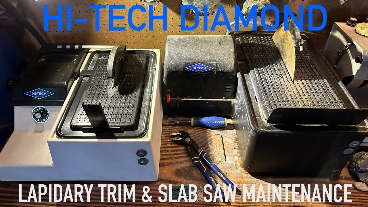 🌀 Lapidary Maintenance | HI🔹TECH DIAMOND | Slab & Trim Saw! 🌀 # ...