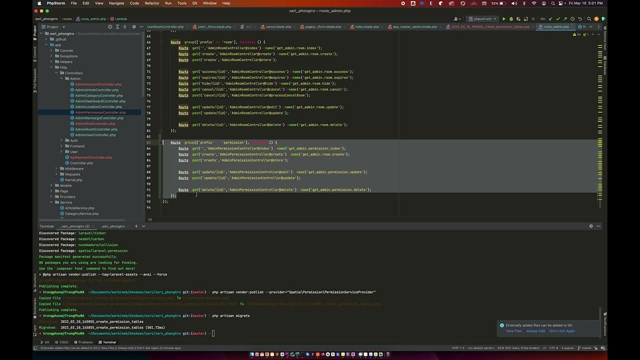 Seri tìm phòng trọ laravel - Phân Quyền P 1- 123code.net - YouTube