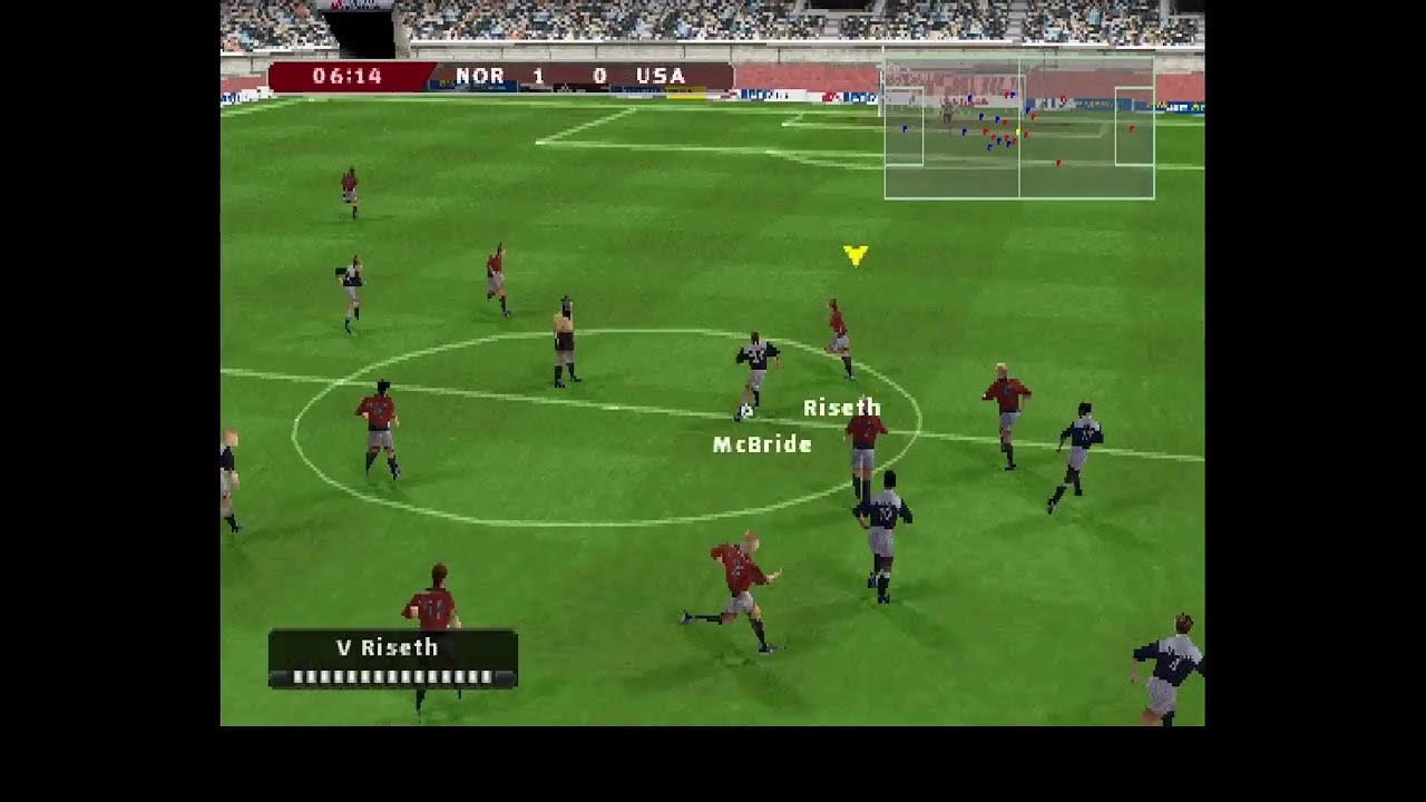 FIFA 2005 PS1 (RetroArch) USA vs Norway SImulation - YouTube