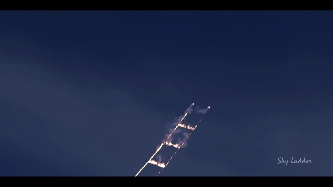 sky ladder fireworks - YouTube