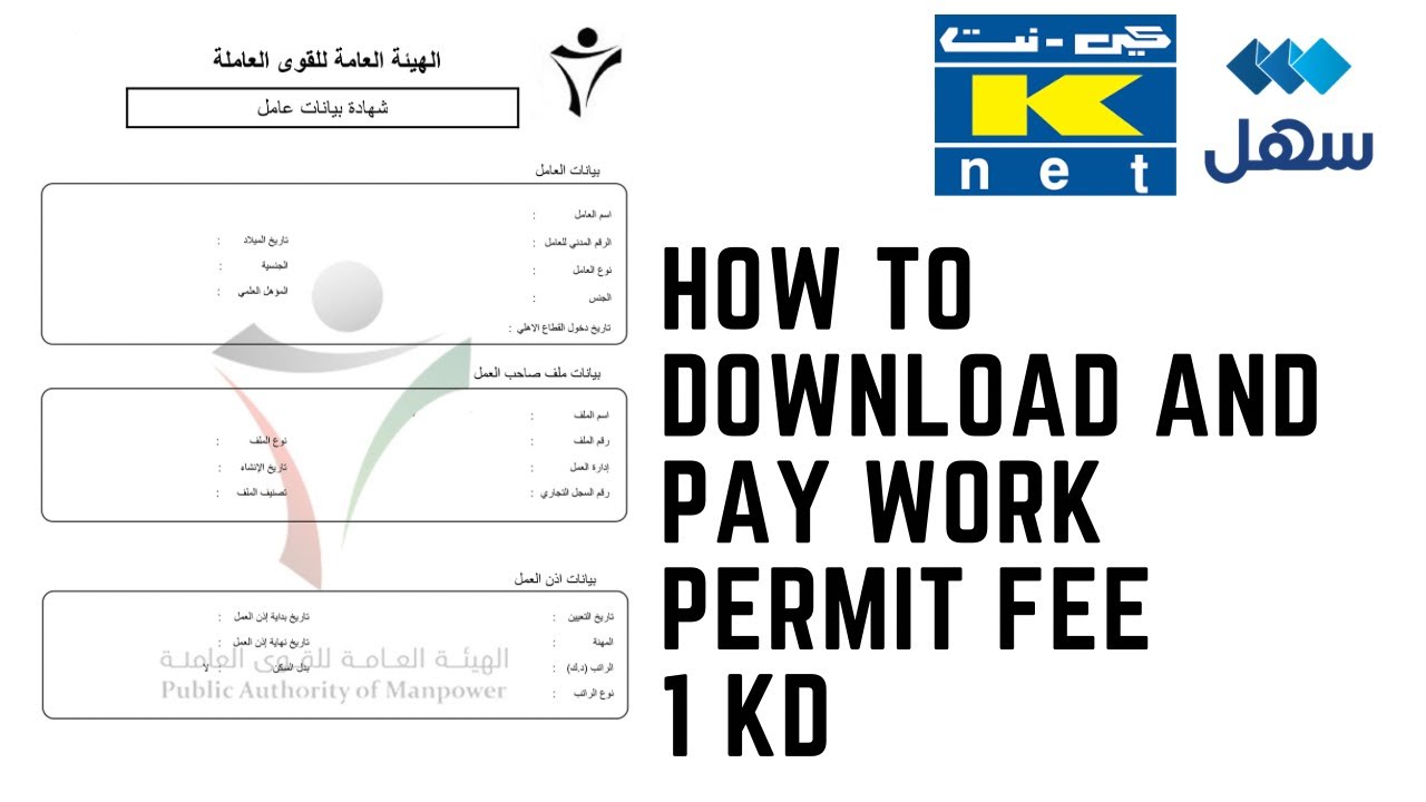 How To Download The Work Permit How To Pay Work Permit Fee YouTube How To Download The Work Permit How To Pay Work Permit Fee YouTube