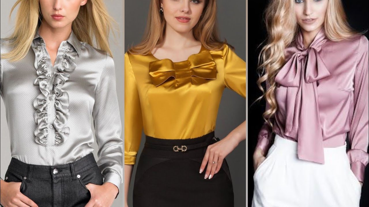 new arrival women Silk full sleeve party wear top designing - YouTube