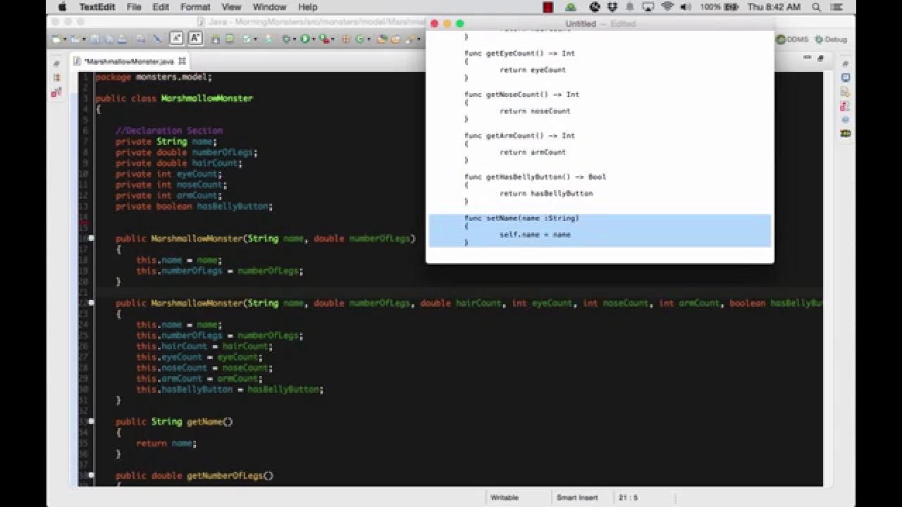 Translating Java to Swift - YouTube