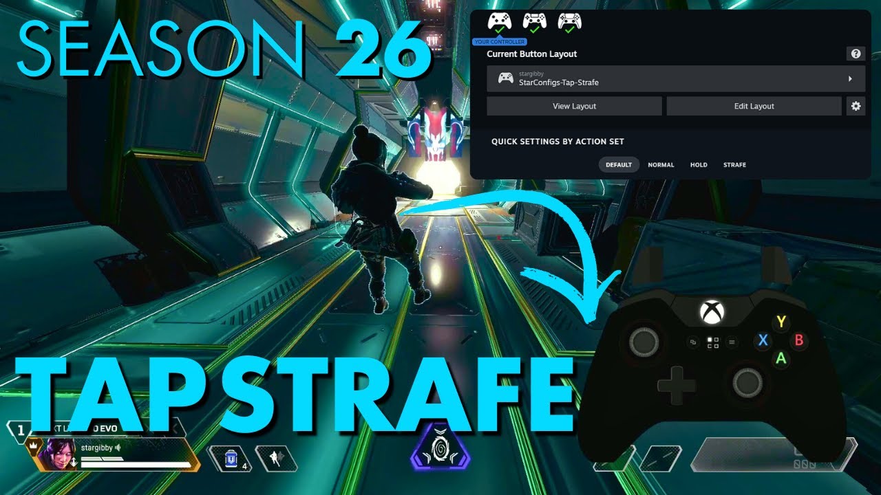 HOW TO TAP STRAFE ON CONTROLLER IN SEASON 26 - YouTube
