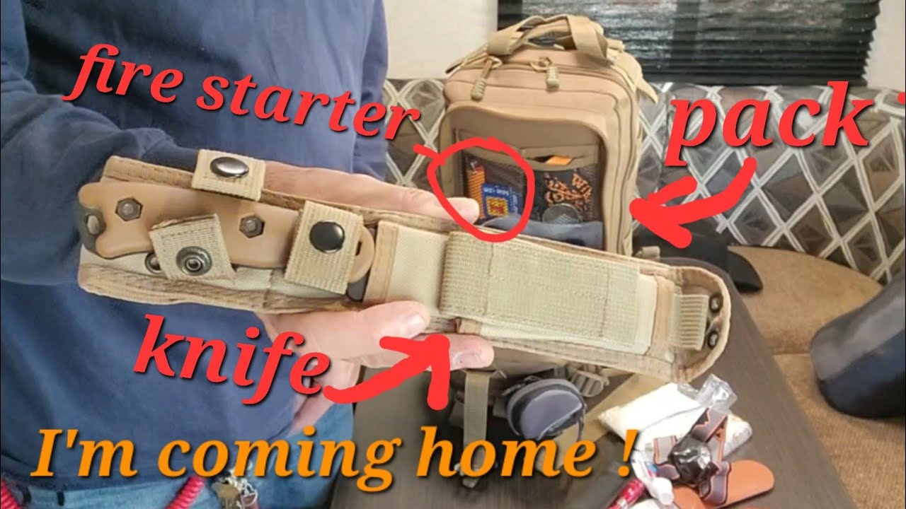 Bugout Bag Loadout. Get Home Bag. INCH Bag. Overnight Gear Bag. - YouTube