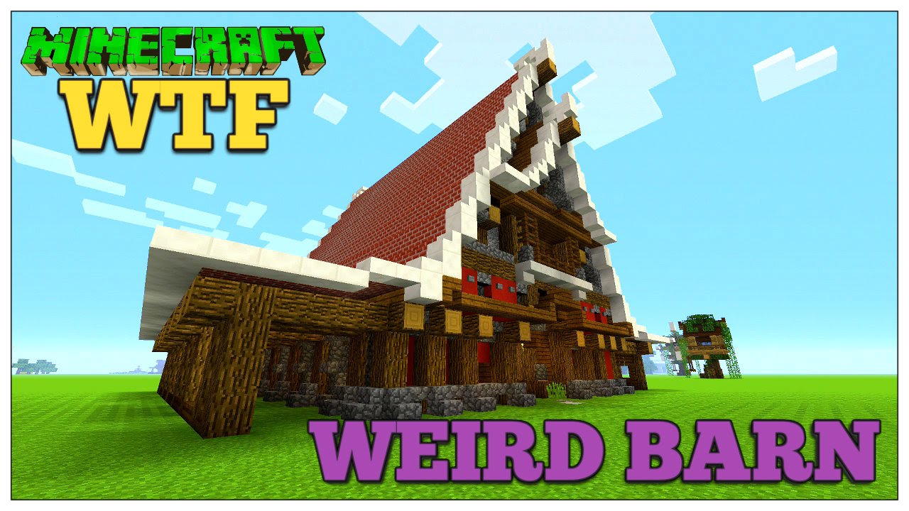 WEIRD BARN IN MINECRAFT | INSPIRATION? - YouTube