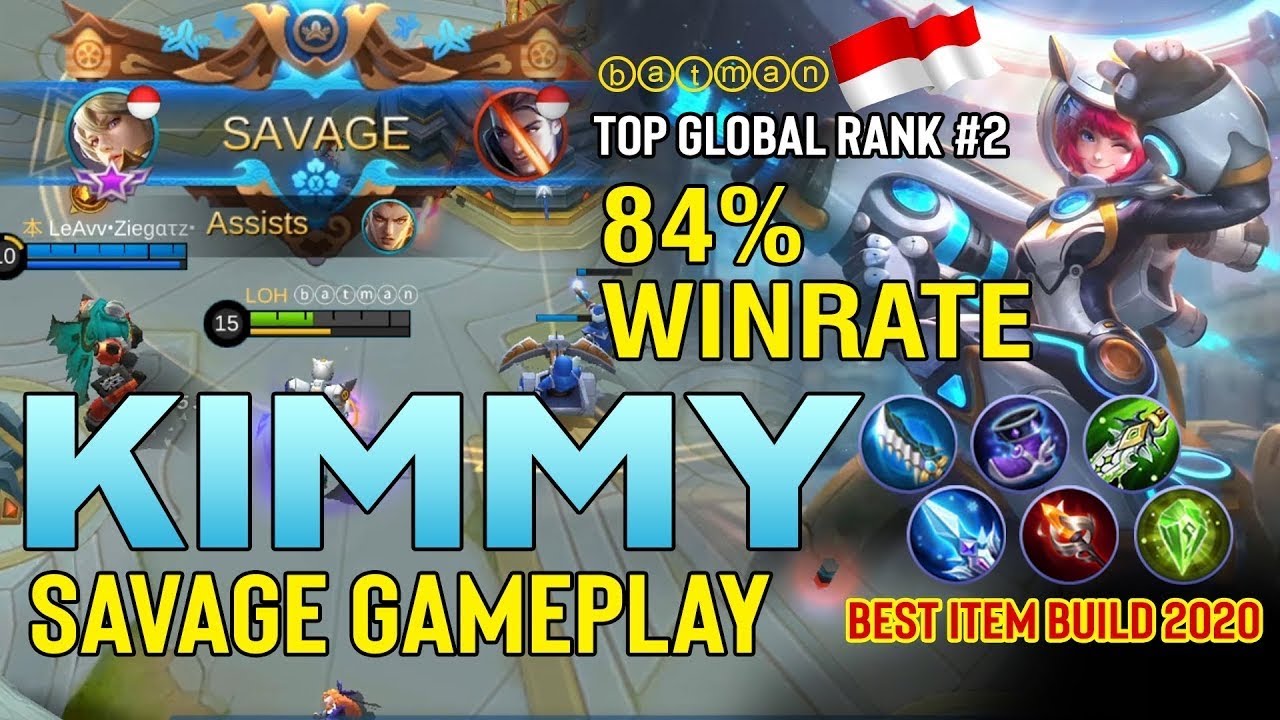 KIMMY Best Build 2020 Season 17 MOBILE LEGEND BANG BANG - YouTube