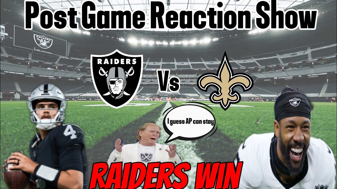 JRB Live! Ep. 14 Raiders vs Saints Post Game Reaction Show With Host ...