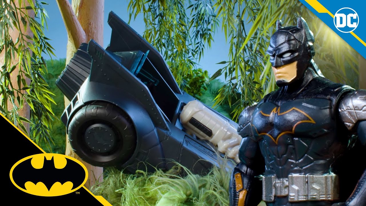 BATMAN Crashes The Batmobile In a Zombie Swamp! - Batman Toy Adventures ...