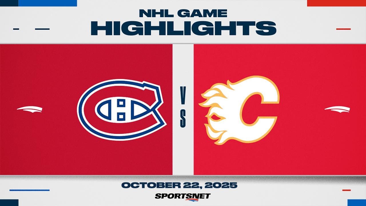 NHL Highlights | Canadiens vs. Flames - October 22, 2025 - YouTube