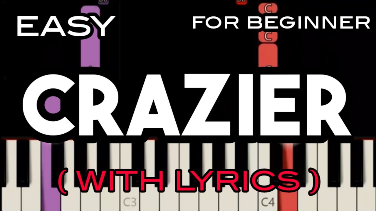 CRAZIER ( LYRICS ) - TAYLOR SWIFT | SLOW & EASY PIANO - YouTube