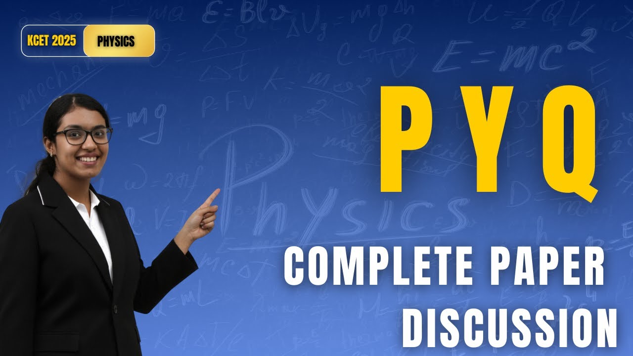 KCET Physics Previous Year Questions with Solutions - YouTube