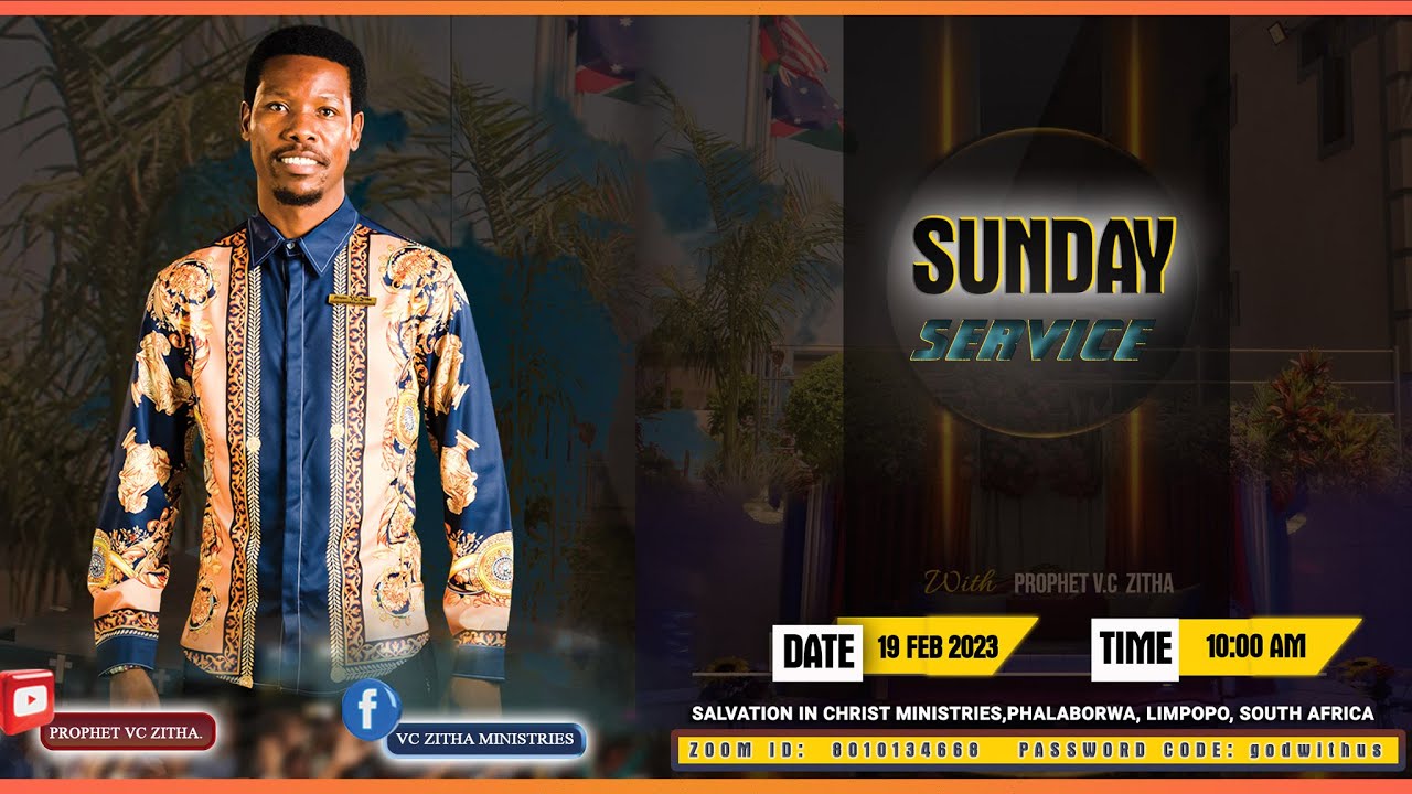 LIVE SICM SUNDAY SERVICE WITH PROPHET VC ZITHA - 19TH FEBRUARY 2023 ...