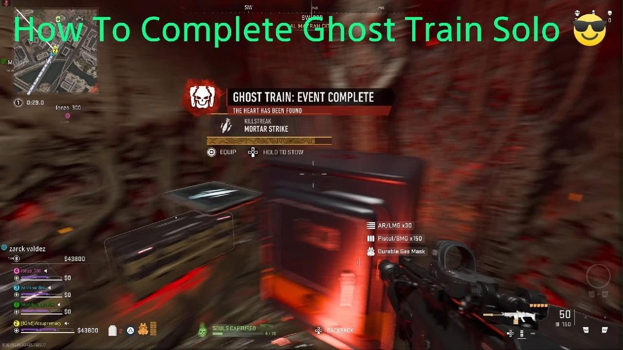 Haunting Event Easiest Way To Complete Ghost Train Solo 😎#warzone # ...
