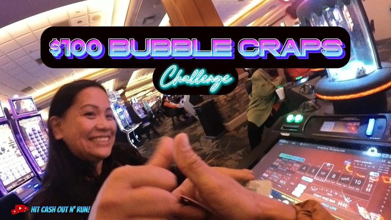 $100 3 ROLL Bubble Craps Challenge at RED HAWK CASINO #bubblecraps # ...