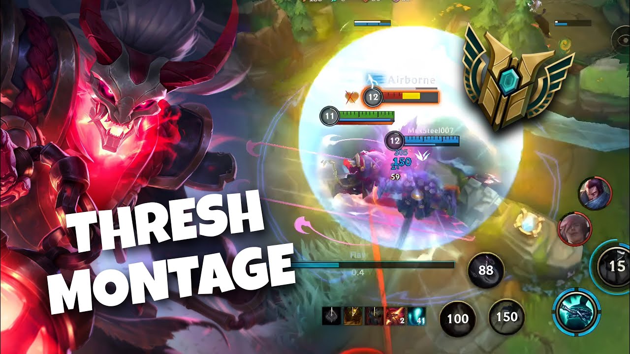 HOW TO DESTROY ENEMY | BEST THRESH MONTAGE | THRESH WILD RIFT - YouTube