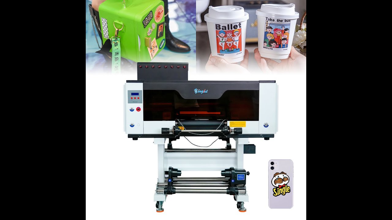 🚩Yinghe A3 UV DTF printer - YouTube