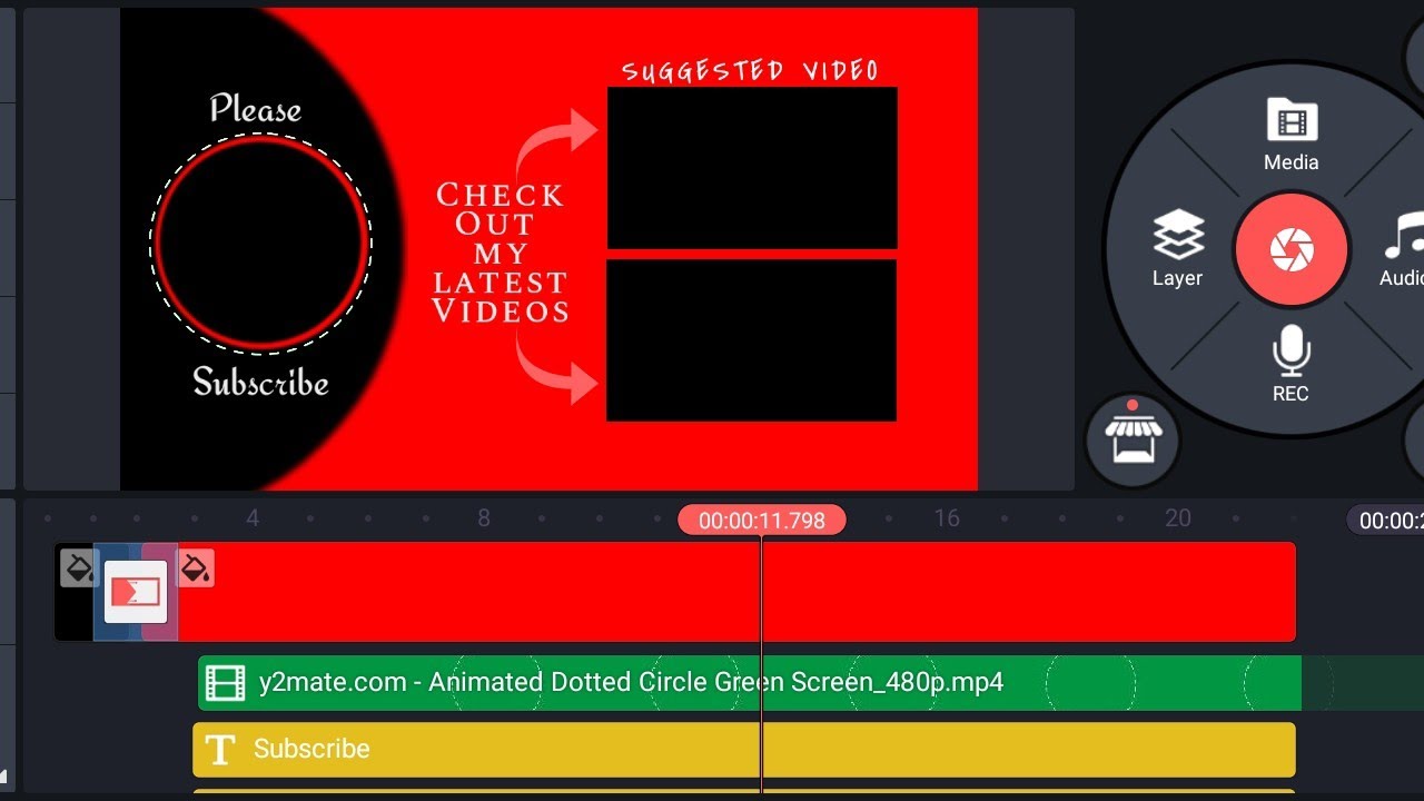 No Copyright YouTube End screen Outro - Green Screen animation - Like ...