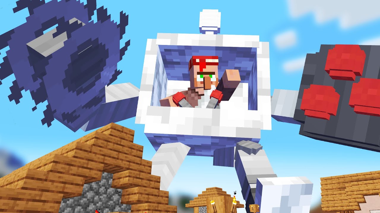 Minecraft if there were Villager Bosses - YouTube