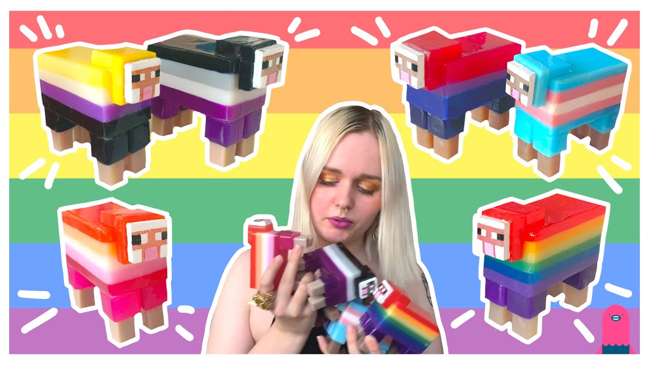 PRIDE MINECRAFT SHEEP - Making DIY LGBTQ+ flag figurines - YouTube