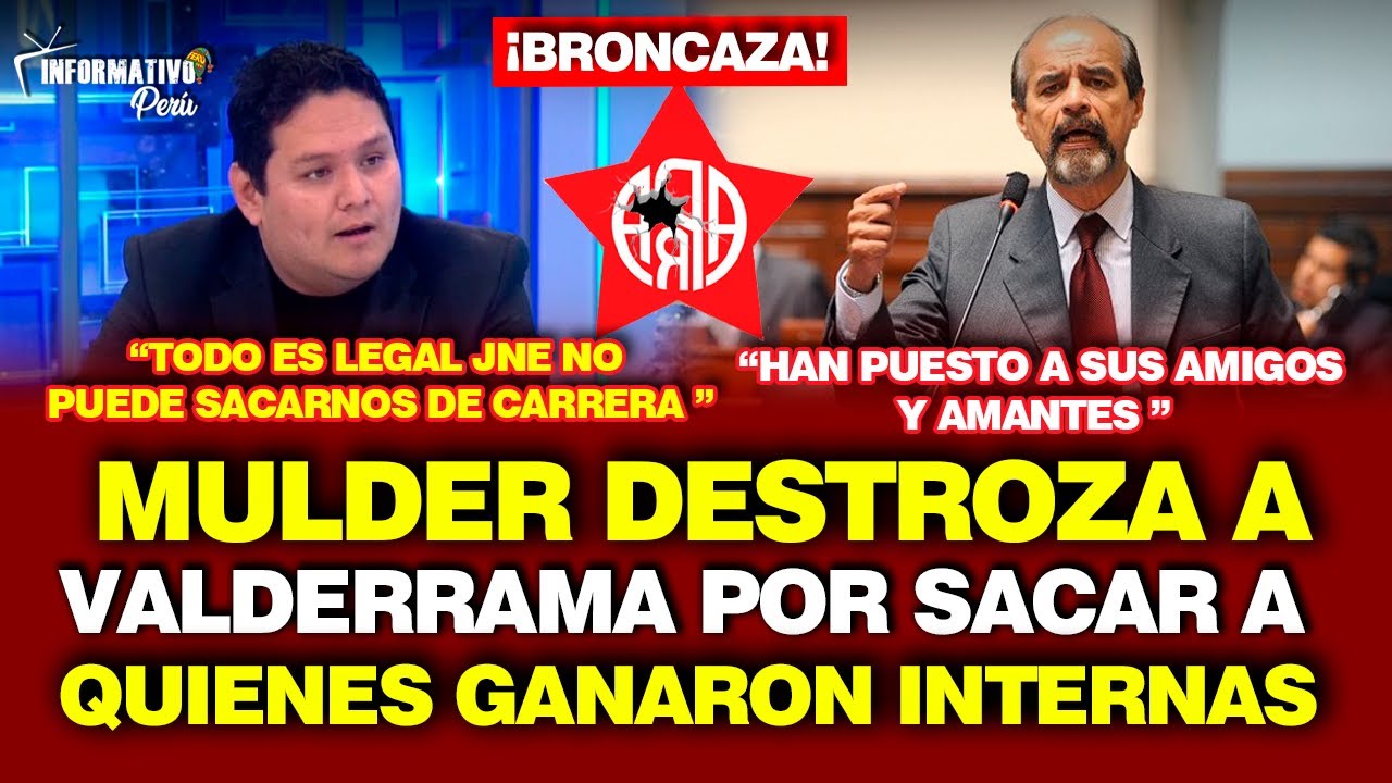 MULDER REVUELCA A VALDERRAMA POR SACAR A CANDIDATOS QUE GANARON LA ...
