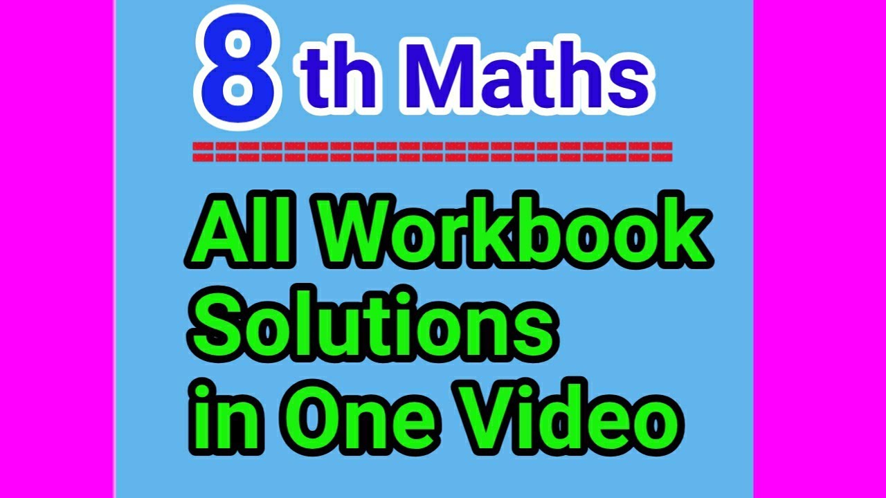 8th Maths Workbook Answers TN 10th Maths YouTube 8th Maths Workbook Answers TN 10th Maths YouTube