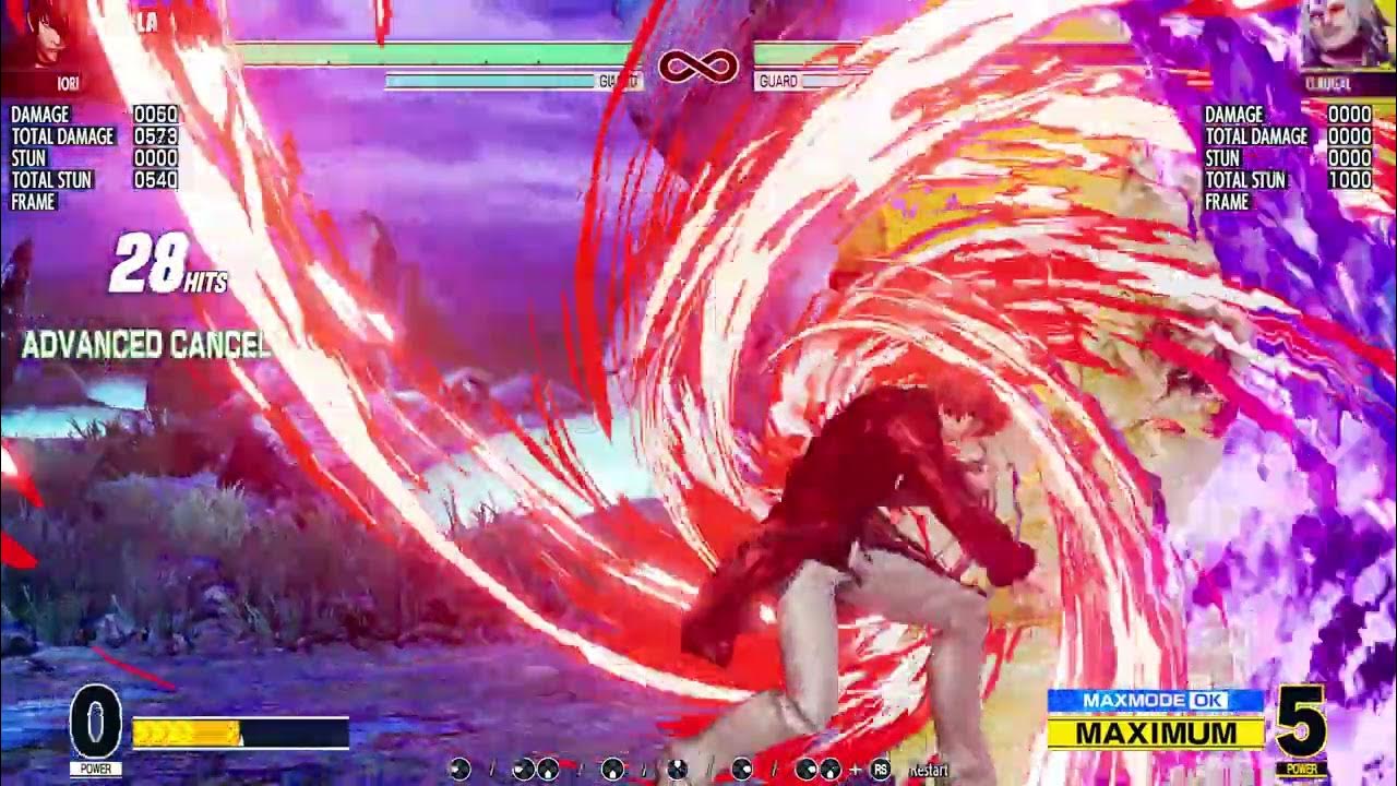 KOF XV Iori Yagami 805 Dmg Midscreen Combo (No Blue Raw Max) - YouTube