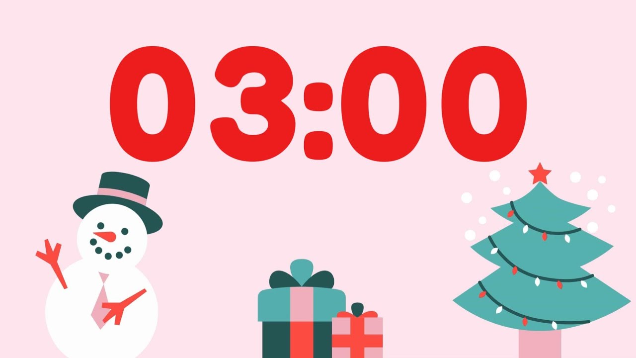 3 Minute Timer with Christmas Music 🎅 - YouTube