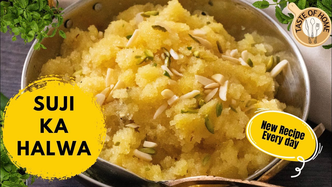 Desi ghee ka suji ka halwa#tasteofhome - YouTube