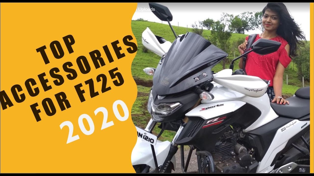 FZ25 Modification and accessories | Windshield, knuckle guard, number ...