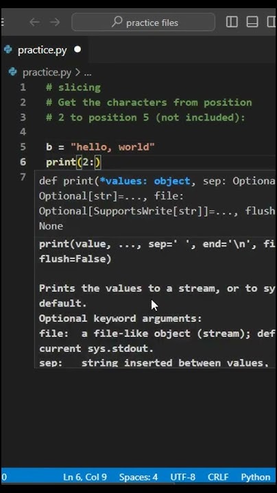 Slicing Python Coding Learnpython Pythonforbeginners Youtube