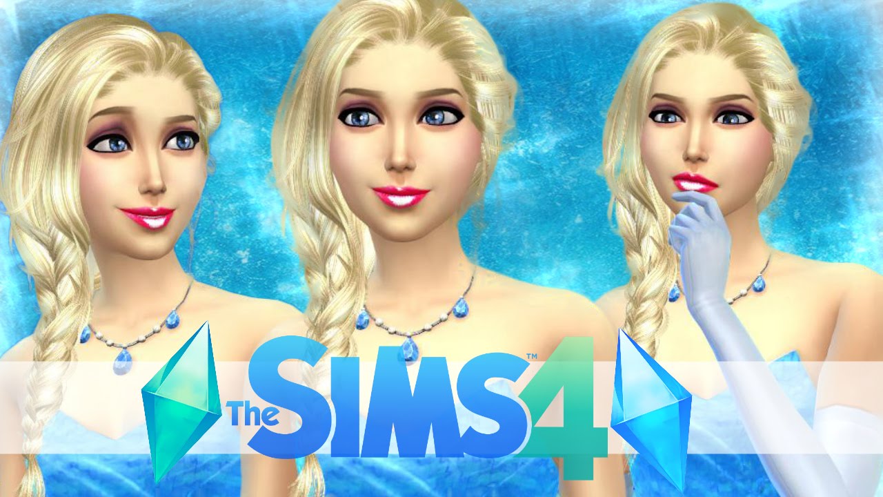 The Sims 4: Create A Sim - "Elsa/Frozen Inspired" (Collab with sims8504 ...