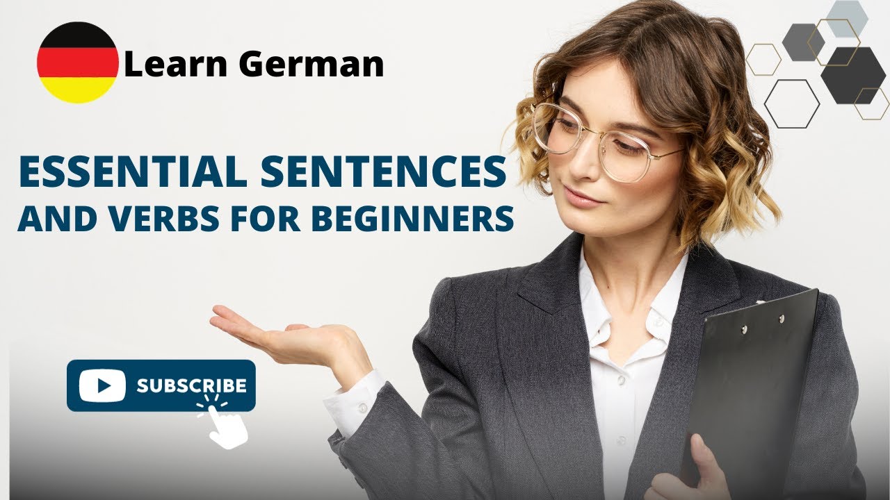 Learn German Essential Sentences and Verbs for Beginners - YouTube