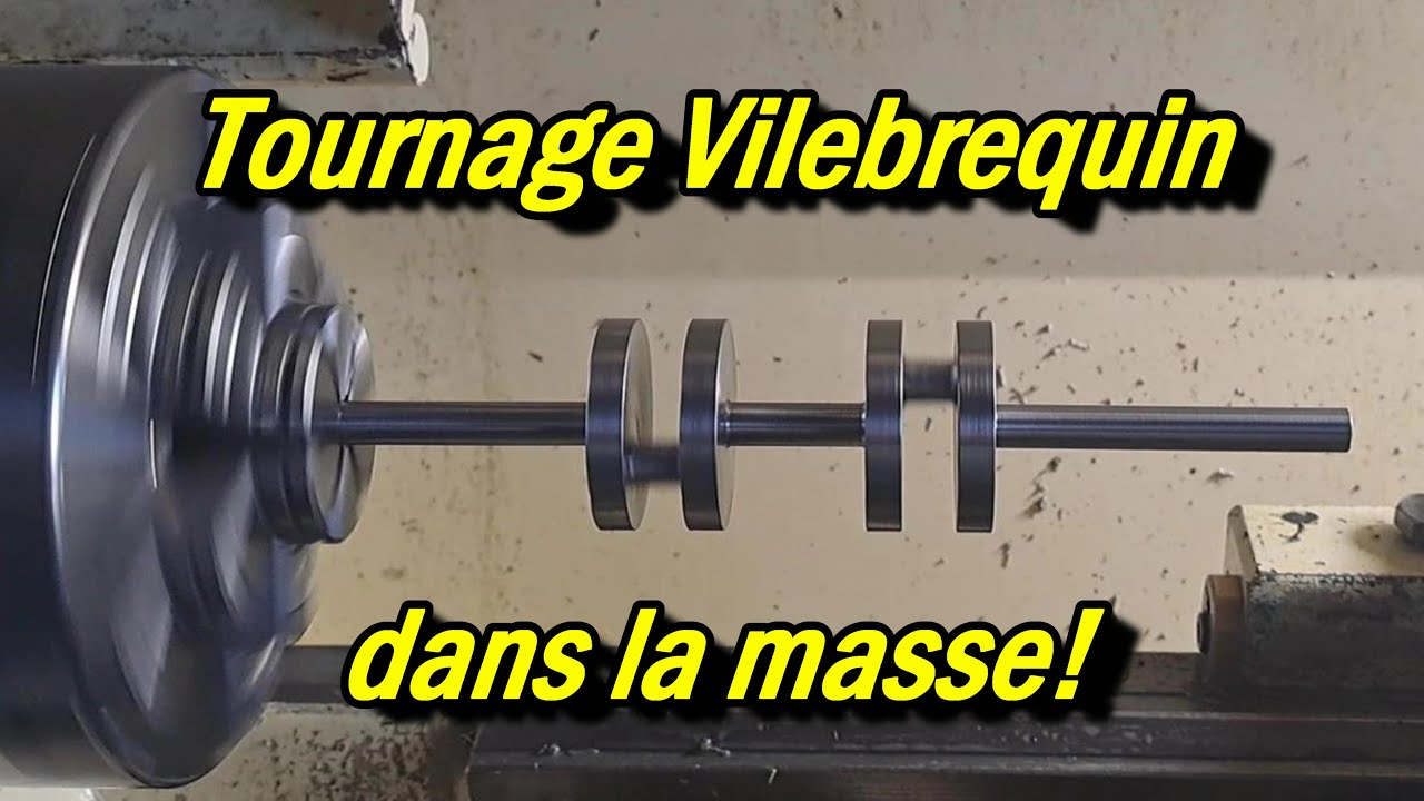 Réalisation vilebrequin à 2 manetons dans la masse (Partie 1) - YouTube